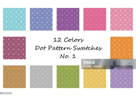 Dot Pattern Swatch Set Stock Illustration Download Image Now Abstract Art Backgrounds Istock