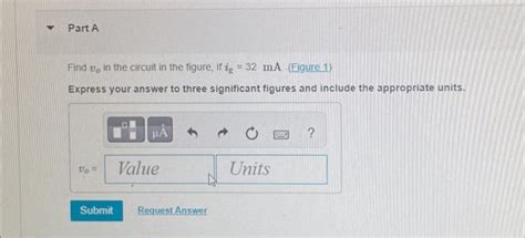 Solved Find V In The Circuit In The Figure If Ig MA Chegg