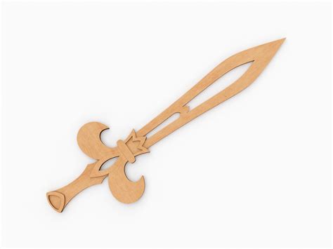 Laser Cut Sword File Project Template Sword Vector File Etsy
