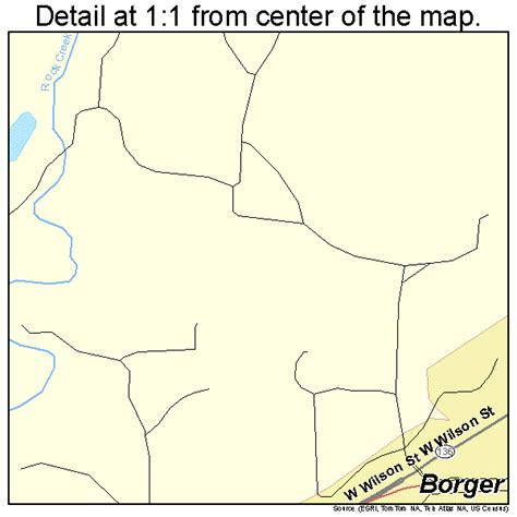 Borger Texas Street Map 4809556