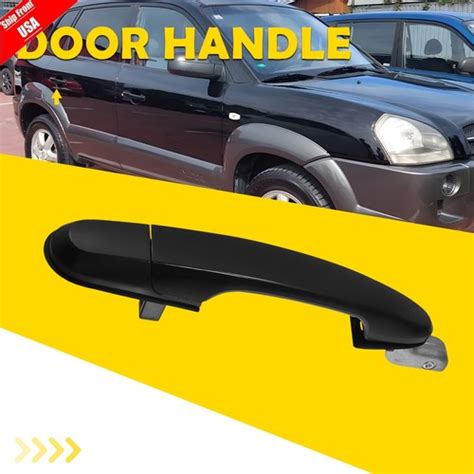 Fits For Hyundai Tucson Outside Outer Exterior Door Handle Black Rear