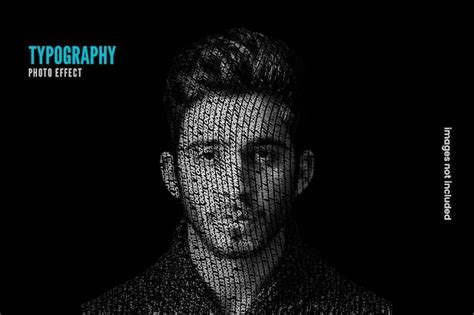 Premium PSD Cut Out Text Overlay Effect On Face