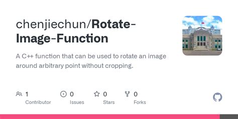 GitHub Chenjiechun Rotate Image Function A C Function That Can Be Used To Rotate An Image