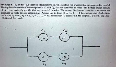 solved problem 30 points an electrical circuit shown below