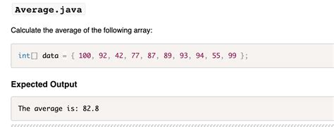 solved average java calculate the average of the following