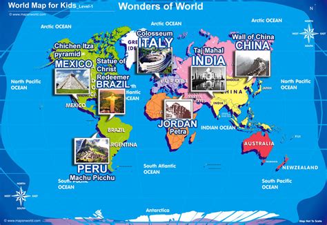 Natural Wonders Of The World Map
