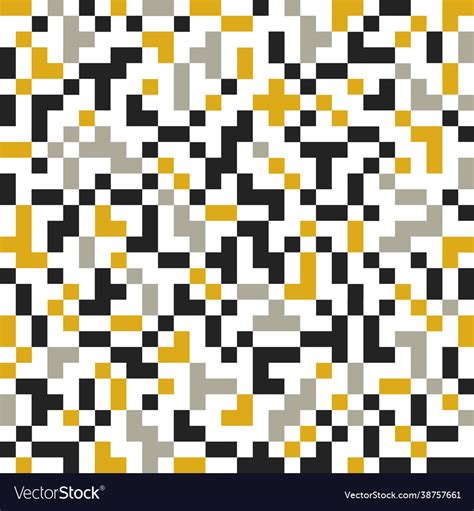 Mosaic Seamless Pattern Geometric Chaotic Tiling Vector Image
