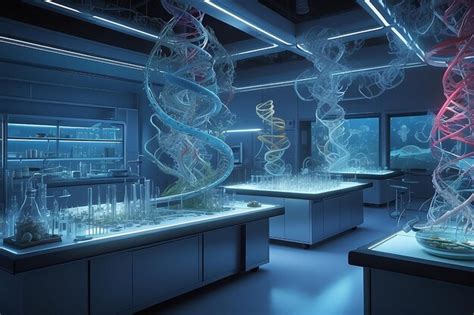 Genetic Engineering Showcase Premium Ai Generated Image