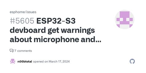 ESP S Devboard Get Warnings About Microphone And Microphone Is Not Working Issue