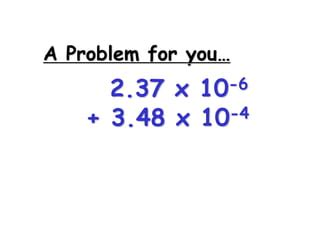 Add Sub Mul Div Scientific Notation PPT