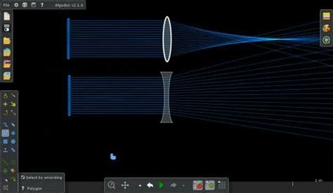 Screenshot Of Convex And Concave Lenses Exhibiting Convergence And