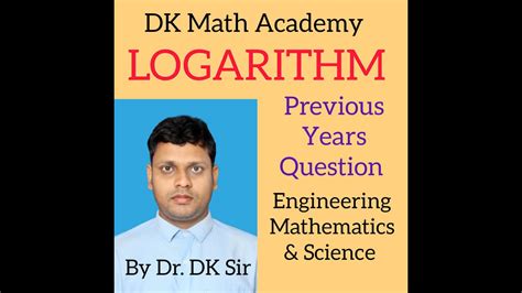 1 2 Logarithm Part Ii Algebra Solved Previous Years Questions By
