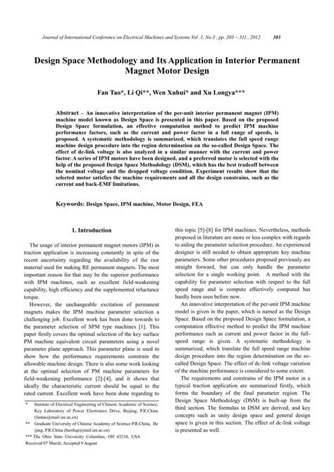 Pdf Design Space Methodology And Its Application In Interior