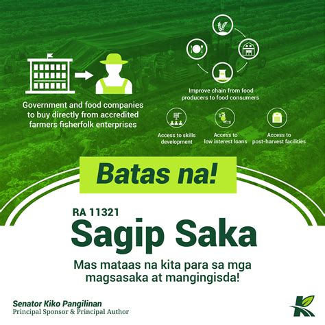 Sagip Saka Law Company Meals Infographic Farmer