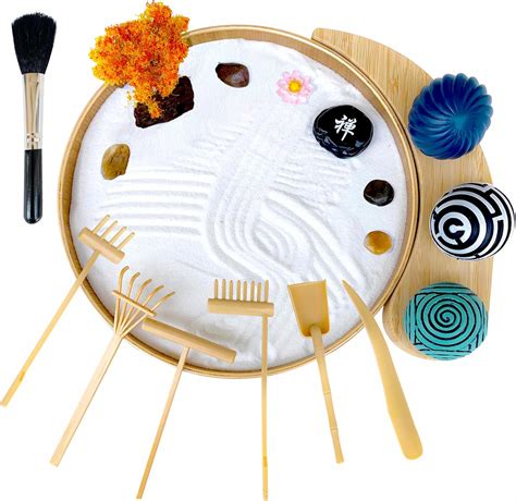 Zen Garden For Desk Sand Tray Therapy Kitzen T Setjapanese Desktop Mini Zen