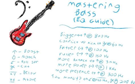 mixing and mastering cheat sheet bass cheat sheets cheating