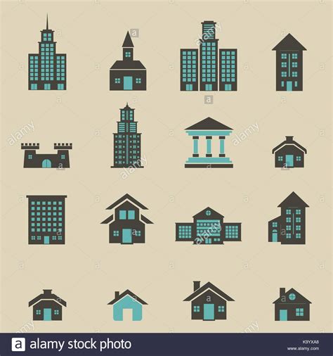 Building Vector Set Stock Vector Image And Art Alamy