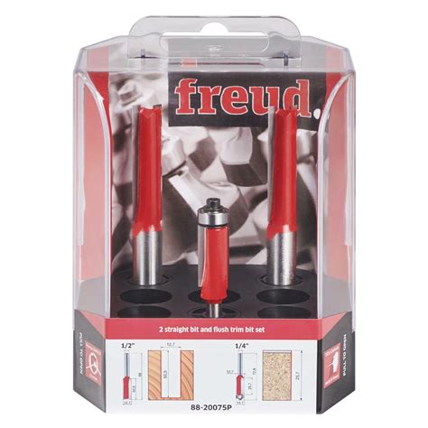 Freud Ptfe Coated Mixed Router Cutter 3 Piece Set Howdens