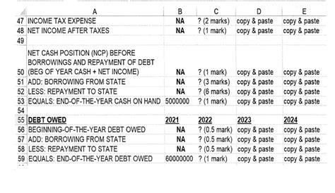 Solved Refer To Table Write The Excel Formula For Each Chegg