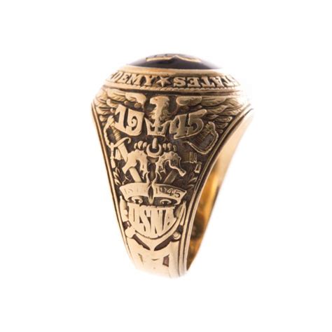 Sold Price A Gentlemens Naval Academy Class Ring In 14k October 2