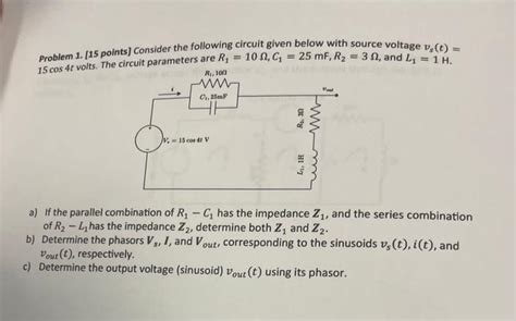 Solved Problem Points Consider The Following Circuit Chegg