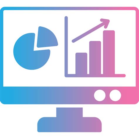 Analytic Graph Generic Gradient Fill Icon