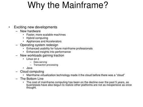 Ppt Mainframe Systems And Career Opportunities Powerpoint Presentation Id 1443882