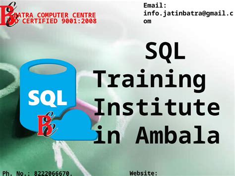 Pptx Sql Training Centre In Ambala Batra Computer Centre Dokumentips