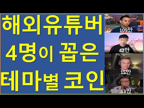 25년 불장에 불타오를 해외 유튜버들의 투자 코인들과 근거는 비트코인 이더리움 솔라나 Ai 게임 레이어1