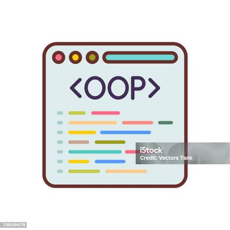 Object Oriented Programming Icon In Vector Logotype Stock Illustration