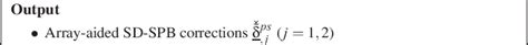 algorithmic steps in computing the array aided sdspbs of satellite s