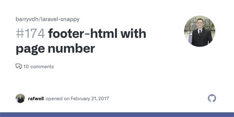footer html with page number · issue 174 · barryvdh laravel snappy