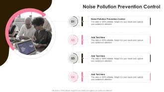 Noise Pollution Prevention Control PowerPoint Presentation And Slides PPT Slide SlideTeam