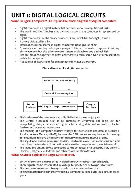 PDF UNIT DIGITAL LOGICAL CIRCUITS Weeblyashishmodi Weebly Uploads