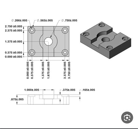 Solved Write Cnc Programming Using G Code For The Part In