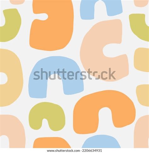 Abstract Simple Pattern Hand Drawn Shapes Stock Vector Royalty Free 2206634931 Shutterstock
