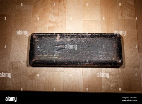 Set Of Divider Compass Inside A Box For Geometric Construction Lying