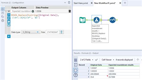 solved any formula for round down alteryx community