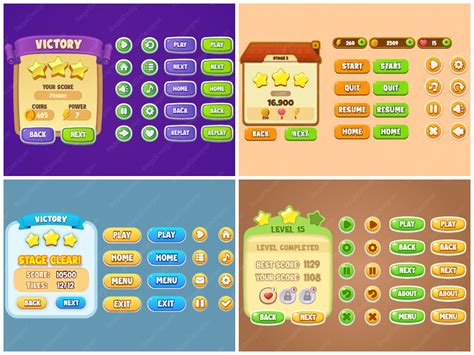 Game Ui Kit Designs Themes Templates And Downloadable Graphic Elements On Dribbble