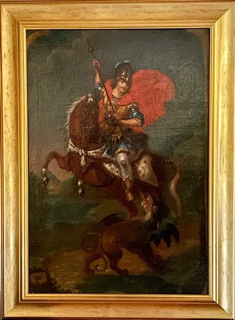Proantic Saint George Slaying The Dragon 18th Century
