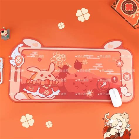 Genshin Impact Mouse Pad Cute Klee Large Size Gaming Mouse Pad Genshinbox
