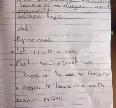 Sex And Grade School