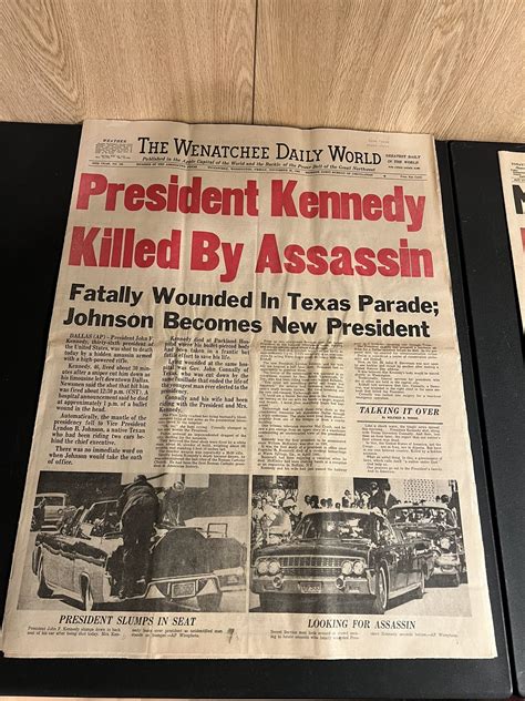 1963 President Kennedy Assassination Newspaper For Sale In Everett Wa