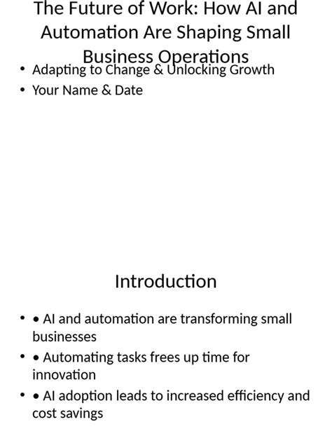Future Of Work Ai Automation Enhanced Pdf