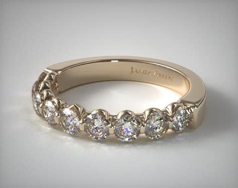 14k Yellow Gold 100ctw Nine Stone Shared Prong Diamond Anniversary