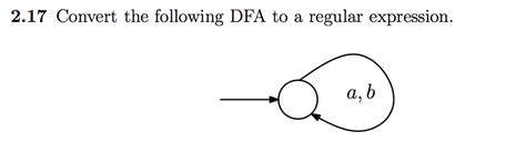 Solved Convert The Following DFA To A Regular Chegg Com