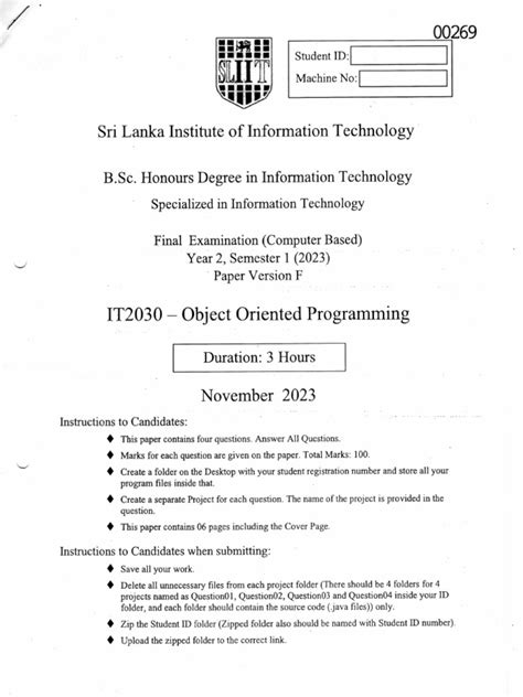 it2030 object oriented programming version f pdf computer file
