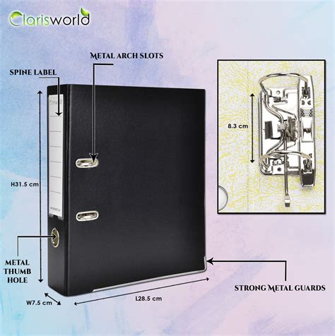 Lever Arch File Folder Ring Binder A4 Pack Of 6 Clarisworld