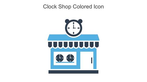 clock shop colored icon in powerpoint pptx png and editable eps format