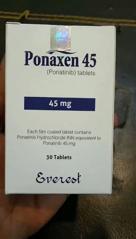Ponaxen 45mg Ponatinib Tablets At Rs 4322bottle Iclusig In Bhilai